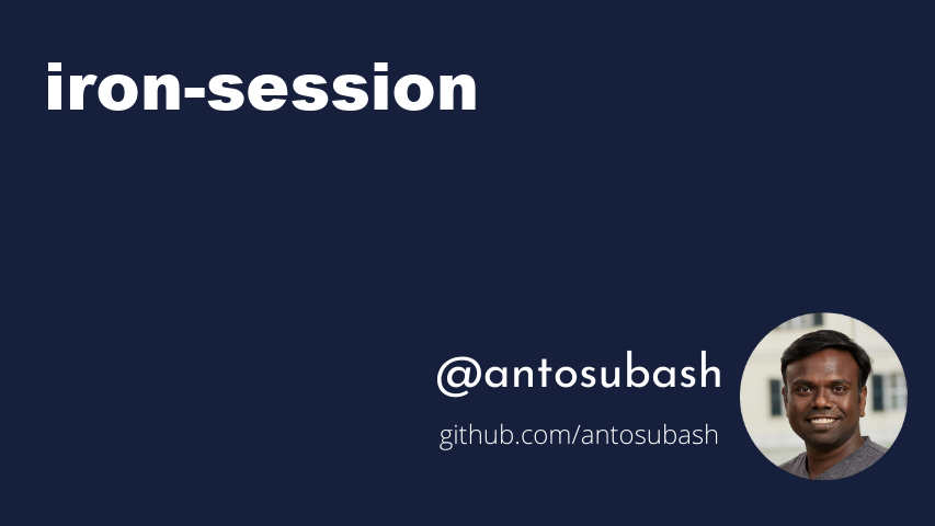 iron-session | Anto Subash