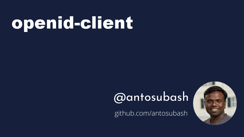 openid-client | Anto Subash